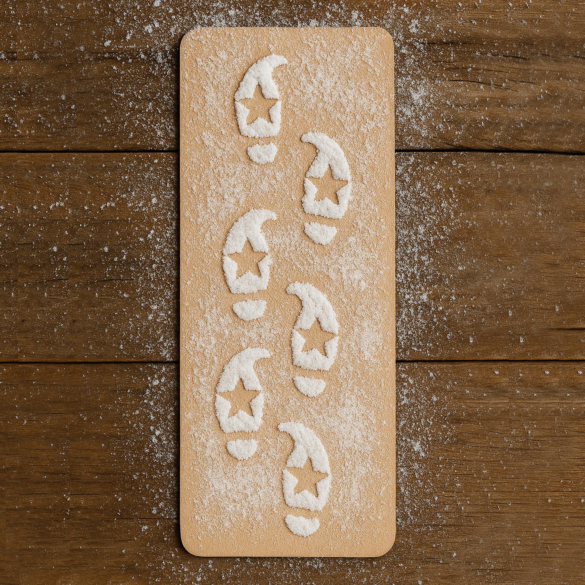 Elf Footprints Stencil for Snow Tiny Elf Tracks Reusable Christmas Dec ...